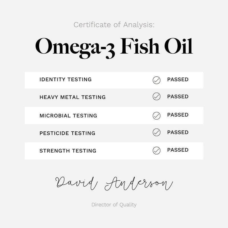 Omega-3 Fish Oil Supplement (softgels) - Utzy Naturals