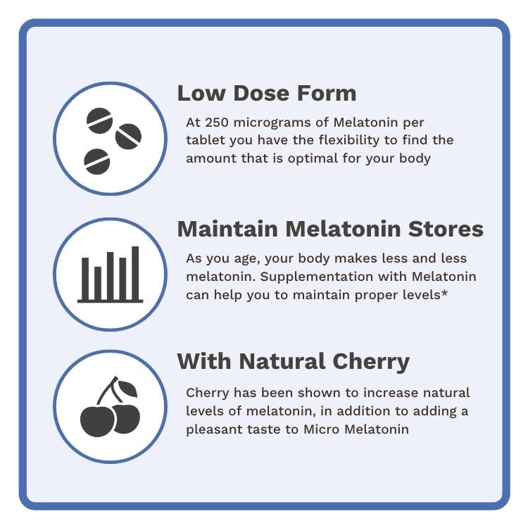 Utzy Naturals | Micro Melatonin | 120 Tablets | Low Dose Melatonin ...